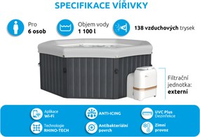 Mspa | Vířivý bazén MSPA Tuscany F-TU062W | 11400279