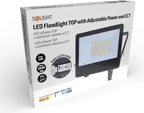 Solight WM-50W-T LED reflektor TOP 50W / 6500lm  / 3CCT / volitený výk