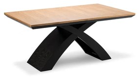 Rozkládací jídelní stůl s deskou v dubovém dekoru 100x170 cm Helga – Windsor &amp; Co Sofas