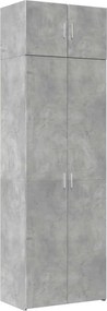 Úložná skříňka betonově šedá 70x42,5x225 cm kompozitní dřevo 3281332