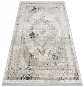 Dywany Luszczow Kusový koberec TULS střapce 51321 Vintage, rámu, růžice béžový / šedá Rozměr koberce: 280 x 370 cm