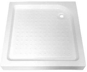 BPS-koupelny Čtvercový sprchový kout HYD-SK30B 90x90 černá/transparent + vanička HYD-SSV-SXL02B bílá