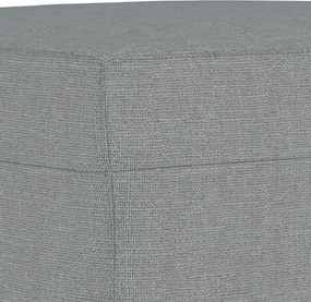 3dílná sedací souprava s polštáři světle šedá textil 3201826