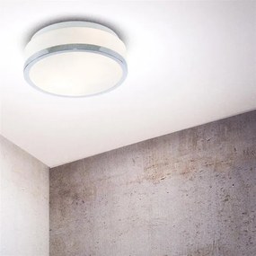 Searchlight 7039-23CC Koupelnové svítidlo BENT IP44 CHROM, opálové sklo