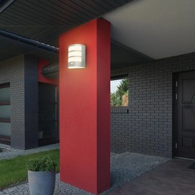 BRI 3795014 LED nabíjecí nástěnné svítidlo, venkovní, pohybové čidlo, soumrakový senzor, IP44, matný chrom - BRILONER