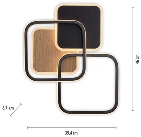 Leuchten Direkt 14117-78 - LED Stropní svítidlo SEVENT LED/36W/230V černá/hnědá