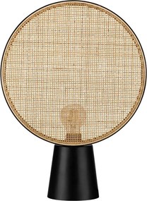 Matně černá/v přírodní barvě kovová stolní lampa (výška 48,5 cm) Tierra – Nova Luce