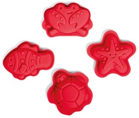 Bigjigs Toys Silikonové formičky červené Cherry