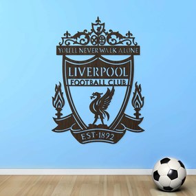 DUBLEZ | Dřevěné logo klubu na zeď - Liverpool | Obraz