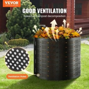 Kompostovací koš 832,8 l, venkovní rozšiřitelný kompostér