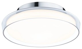 Paulmann 71078 Luena, koupelnové stropní svítidlo LED 11,5W 3000K, sklo/chrom, průměr 25cm, IP44