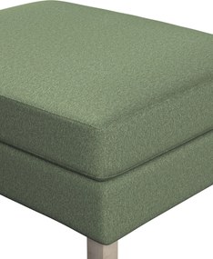 Potah na podnožku IKEA Karlstad barva zelená látka pletený vzor
