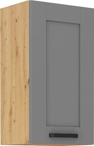 Kuchyňská linka LUNA du | 120 + 230 cm | PREMIUM BOX zásuvky | UNI dvířka | artisan/šedá