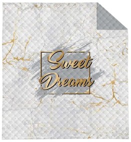 DETEXPOL Přehoz na postel Sweet Dreams mramor white Polyester, 170/210 cm