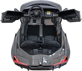 Elektrické autíčko Lamborghini Revuelto XL STRONG šedé