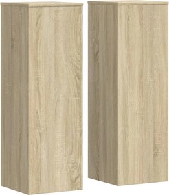 Stojany na rostliny 2 ks dub sonoma 33 x 33 x 100 cm kompozit 3307884