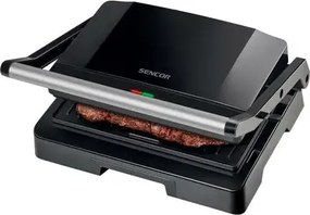 SENCOR SBG 2070SS černá / Kontaktní gril / 1000 W / Regulace teploty