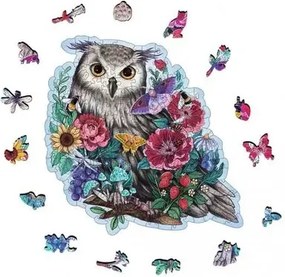 Ravensburger Dřevěné puzzle Tajemná sova / 150 dílků / od 10 let