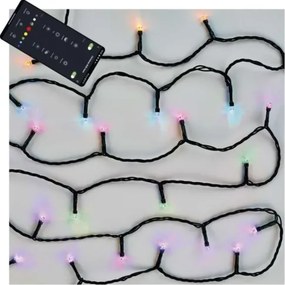 Vánoční osvětlení EMOS GoSmart (WiFi) D4ZR02 120LED řetěz 12m RGB 64 programů s časovačem