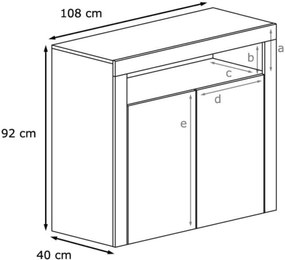 Sconto Komoda MEX 1 bílá