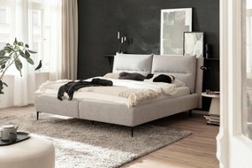XXXLutz ČALOUNĚNÁ POSTEL, 180/200 cm, krémová, černá MID.YOU - Online Only postele - 002784000903