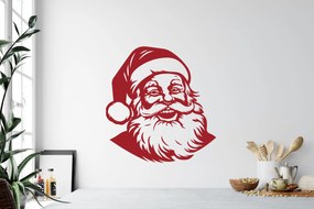 Lepy.cz Samolepka na zeď Santa Claus Velikost (šířka x výška): l15x121cm, Barevná varianta: Tmavě červená