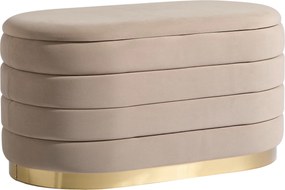 XXXLutz TABURET, kov, textil, kompozitní dřevo, 80/42/42 cm MID.YOU - Online Only lavice - 000756002101