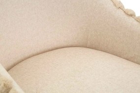 Designová barová židle Bechora krémová