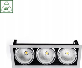 Stropní podomítkové svítidlo Modern-day 3x1LED Cob Citizen 40st 230V