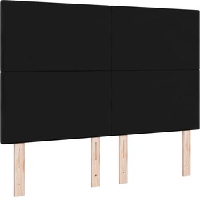 Čelo postele Černý 144 cm samet 3337830