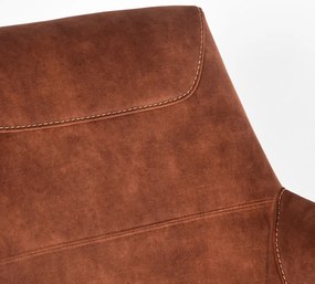 LABEL51 Sametové křeslo TOBY oranžové CM-55.002