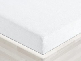 Froté napínací prostěradlo FR-031 Bílé 200 x 220 - výška 20 cm