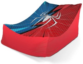 Sedací vak Lounge Spider, červená / modrá