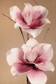 Paramit Dekorační květina fialová s dvěma květy 78 cm