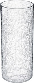 skleněná váza, motiv praskání, Atmosphera créateur d'intérieur, 30 cm