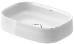 Duravit Zencha - Umyvadlo na desku 550x390 mm, bez přepadu, DuraCeram, bílá 2373550079