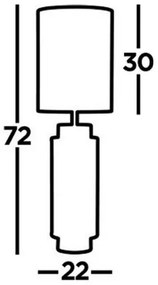 Searchlight EU59041AB - Stolní lampa FLASK 1xE27/60W/230V zelená