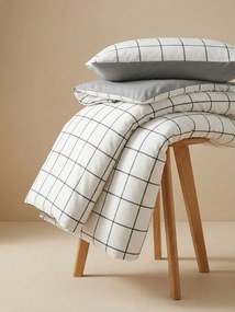 Sinsay - Povlečení s kostkovaným vzorem - šedá