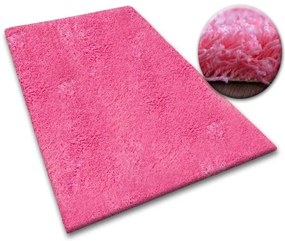 Kusový koberec SHAGGY Izebelie 5cm růžový