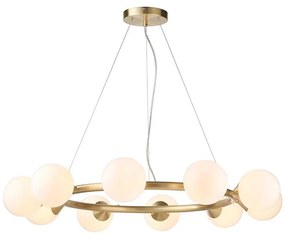 Endon 106008 - Lustr na lanku OTIS 10xG9/3W/230V zlatá 106008