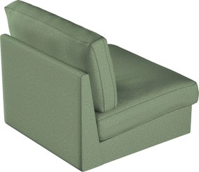 Potah na neskládací křeslo IKEA Kivik barva zelená látka pletený vzor
