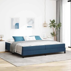 Postel s boxspringem Modrá 200 x 200 cm textil 3398520