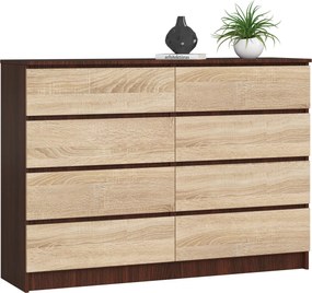 Komoda K140 8SZ wenge/dub sonoma
