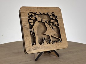 "Rande" lampa 19x19cm provedení povrchu: dub světlý