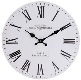 Nástěnné hodiny Hotel Westminster, pr. 34 cm, dřevo