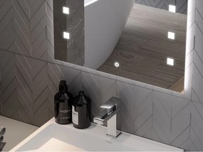 Mexen Ner podsvícené koupelnové zrcadlo 100 x 80 cm, LED 6000K, antipára - 9809-100-080-611-00