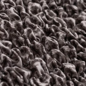 Bielastické potahy MARMO hnědé relaxační křeslo (š. 70 - 90 cm)
