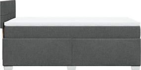 Box spring postel s matrací tmavě šedá 90x190 cm textil 3285744