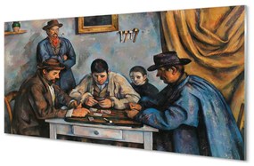 akrylový obraz Art karetní hra 125x50 cm