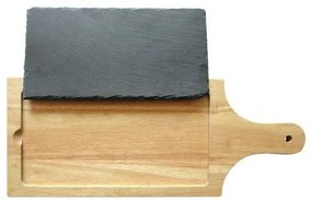 Toro Kuchyňské prkénko s břidlicí, 41 x 16,5 x 1,5 cm